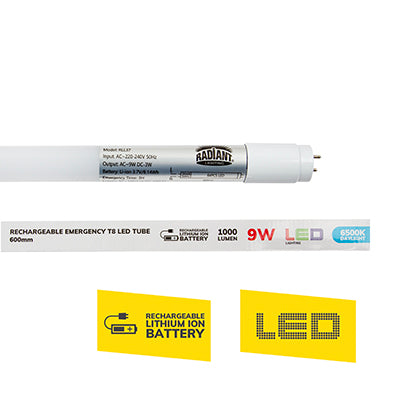 Radiant RLL37 Rechargeable Emergency Tube T8 G13 LED 9w 6500K 600mm | Buy Online | Wynberg ...