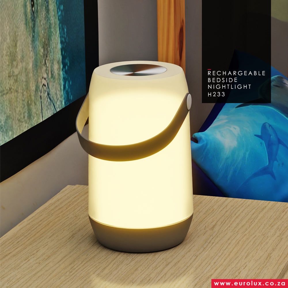 Eurolux H233 - Rechargeable Bedside Night Light Grey | Buy Online ...