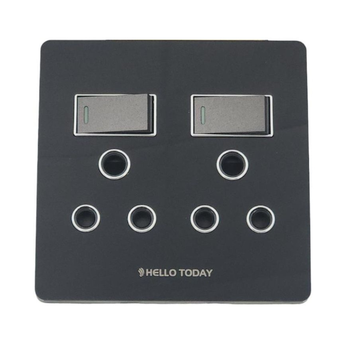Hello Today Switch 2xSA Double Socket Acrylic 4x4 | Buy Online ...