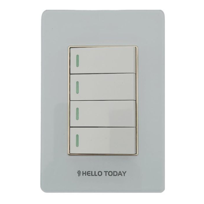 Hello Today 4 Lever Switch Acrylic 2x4 | Buy Online | Wynberg Lights ...