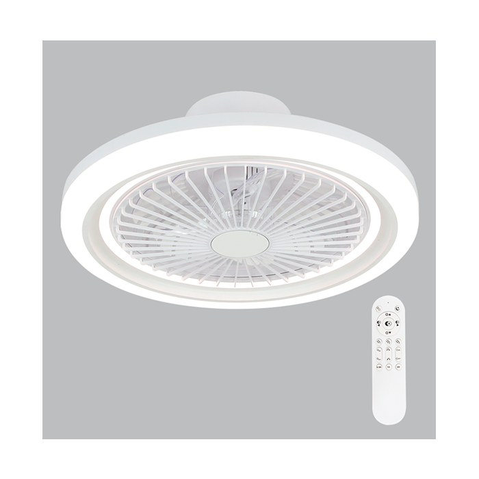 Bright Star FCF019 WHITE LED Ceiling Fan with Remote Control | Buy ...
