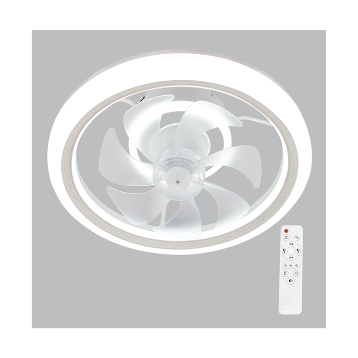Bright Star FCF021 WHITE LED Ceiling Fan with Remote Control | Buy Online | Wynberg Lights ...
