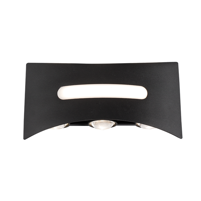 Bright Star L563 BLACK Up & Down Facing Aluminium Wall Light | Buy ...