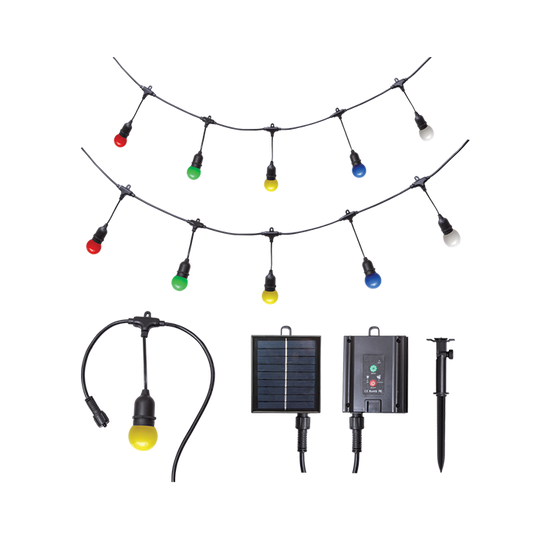Bright Star WSC010 MULTICOLOUR Solar Outdoor String Light | Buy Online ...