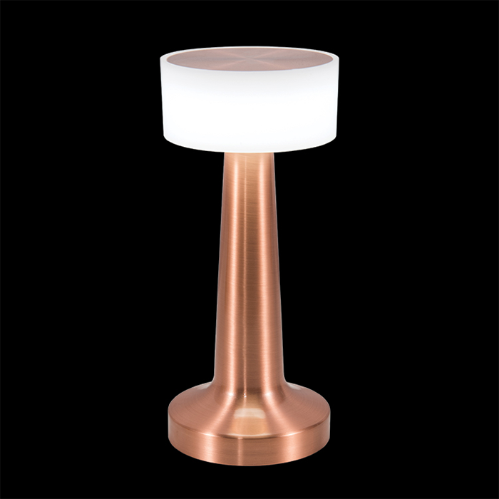 K-Light KLT-8004/CO 230v 2W LED Copper Beacon Rechargeable Table Lamp ...