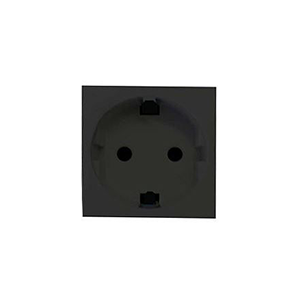 Onesto Matrix BK-MXM-001RSA 16A Single Unswitched Socket (Schuko RSA S ...