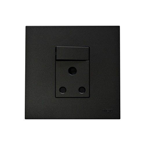 Onesto Matrix BK-MXP-4001V Single Switched Socket Outlet Black Vertical ...