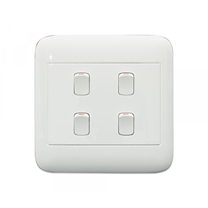 Onesto Oracle ON4041 4x4 4 Lever 1 Way Switch - White | Wynberg Lights ...
