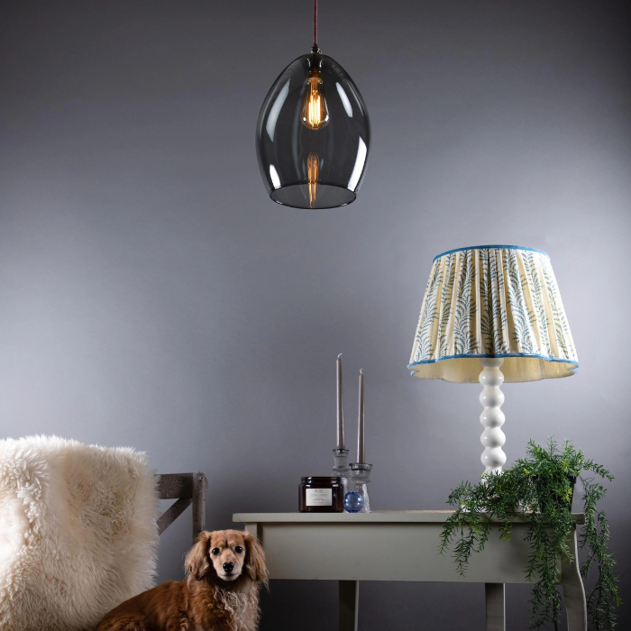 Smoke Colour Glass Pendant Single | Buy Online | Wynberg Lights ...