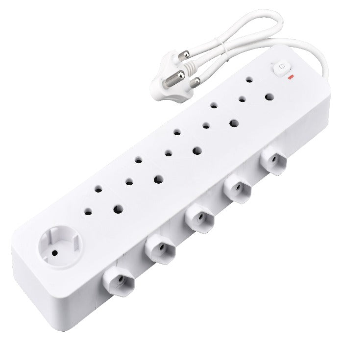 16A SWITCHED MULTIPLUG 11 WHITE | Buy Online | Wynberg Lights – WYNBERG ...