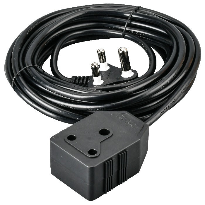 BLACK MULTI SOCKET OUTLET WITH EXTENSION CORD - VARIOUS LENGTHS | Buy ...