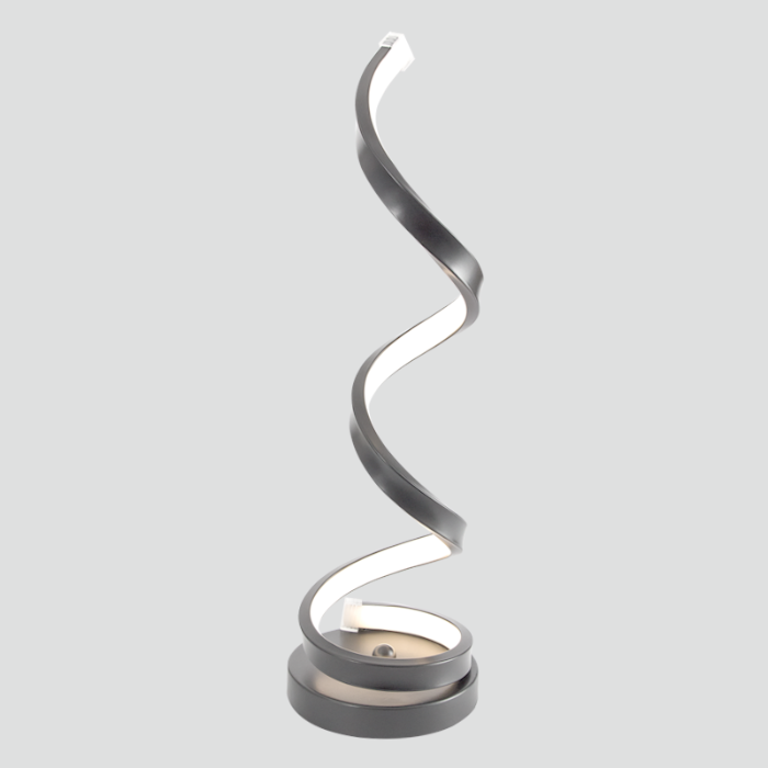 Bright Star Spiral LED Table Lamp in Black | Dimmable IP20 | Buy Online ...