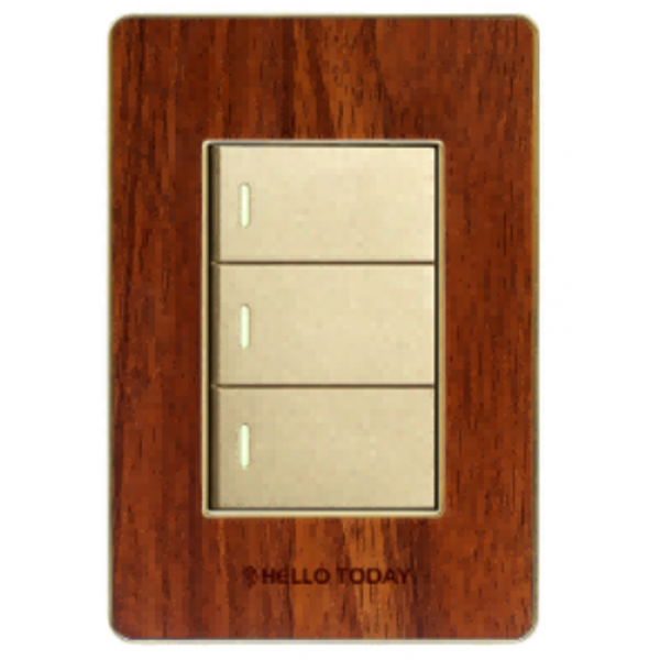 3 LEVER SWITCH WOOD 2X4 - HELLO TODAY – WYNBERG LIGHTS