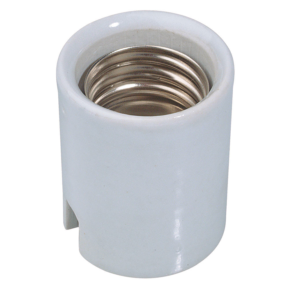 Threaded Porcelain Lamp Holder Brass Lamp Socket, E27 (Large Size