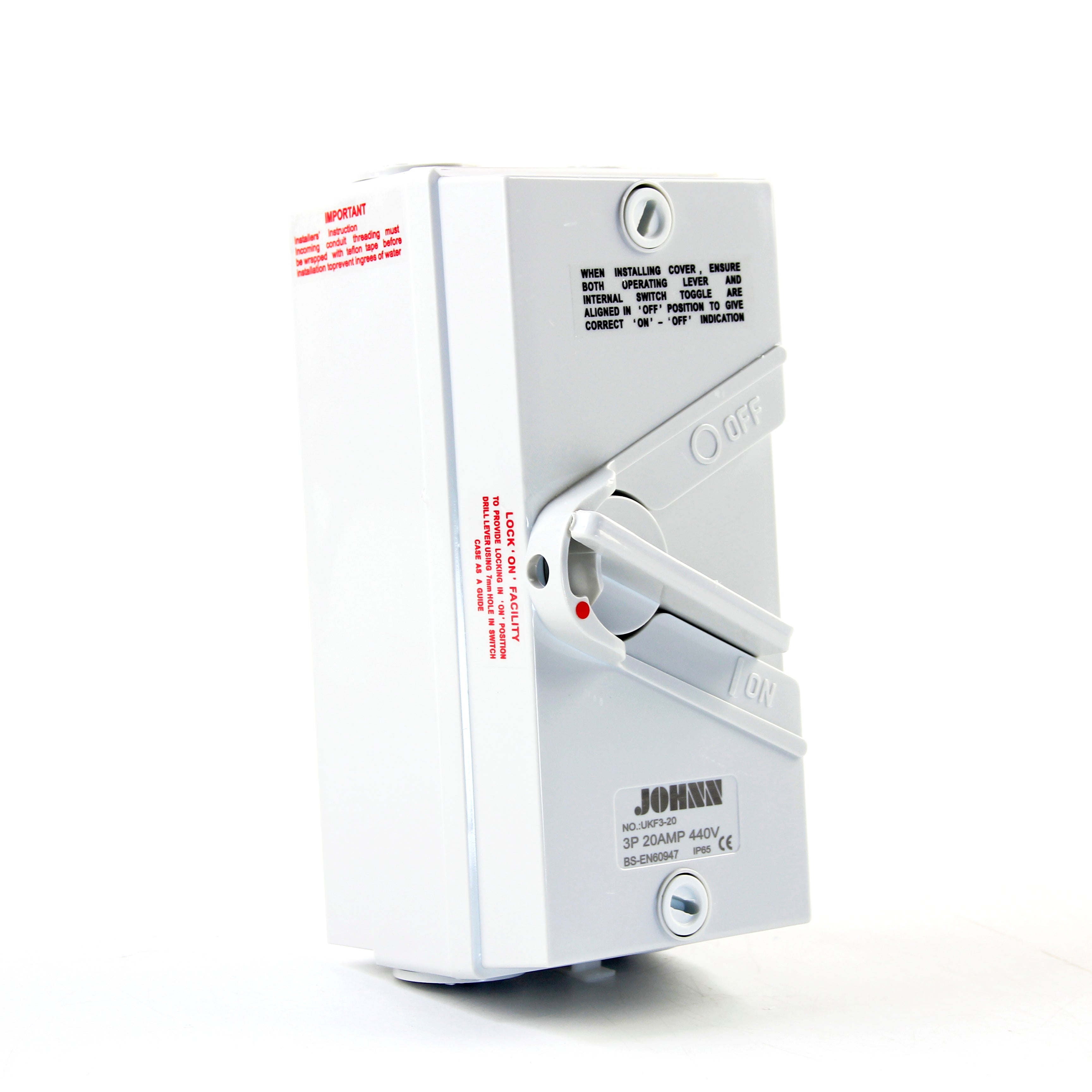 Buy Chint Weatherproof Isolators 2P/3P 63A/440V for Outdoor Use ...