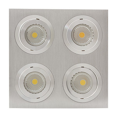 CNC Tilt Square D/Light 175mm Aluminium – WYNBERG LIGHTS