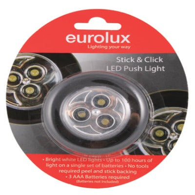 Stick 'n Click Push Light Black Single – WYNBERG LIGHTS