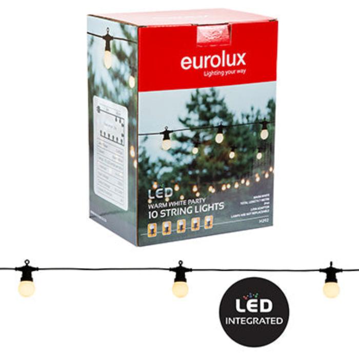 Party String Lights LED 10PK Warm White Opal Globes | Buy Online ...