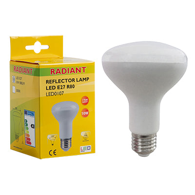 Radiant RLL107 R80 Reflector E27 LED 10w 3000K – WYNBERG LIGHTS