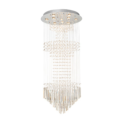 Radiant RP296 Crystal Cascade 10LT Chandelier Chrome – WYNBERG LIGHTS